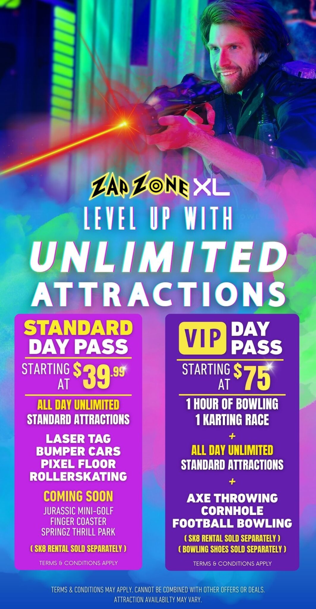 Zap Zone XL at Lansing Michigan | Go-Karts, Laser Tag, Bowling and ...
